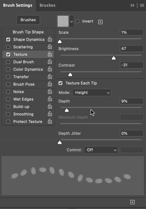 Using Brush Settings – Art & Design @ West Thames College